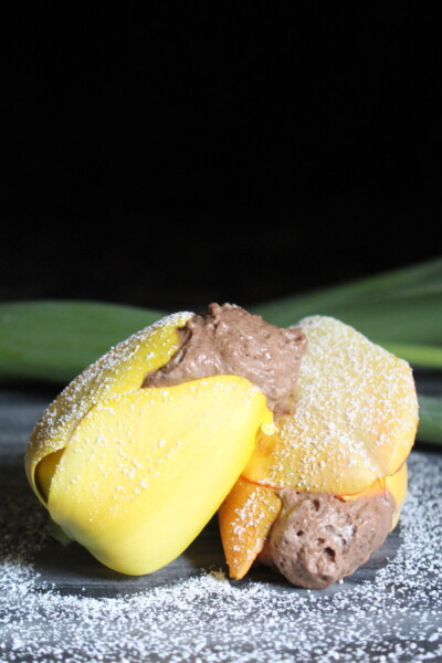 Edible Tulips with Chocolate Mousse - Adamant Kitchen