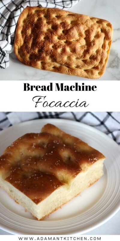 Bread Machine Focaccia - Adamant Kitchen