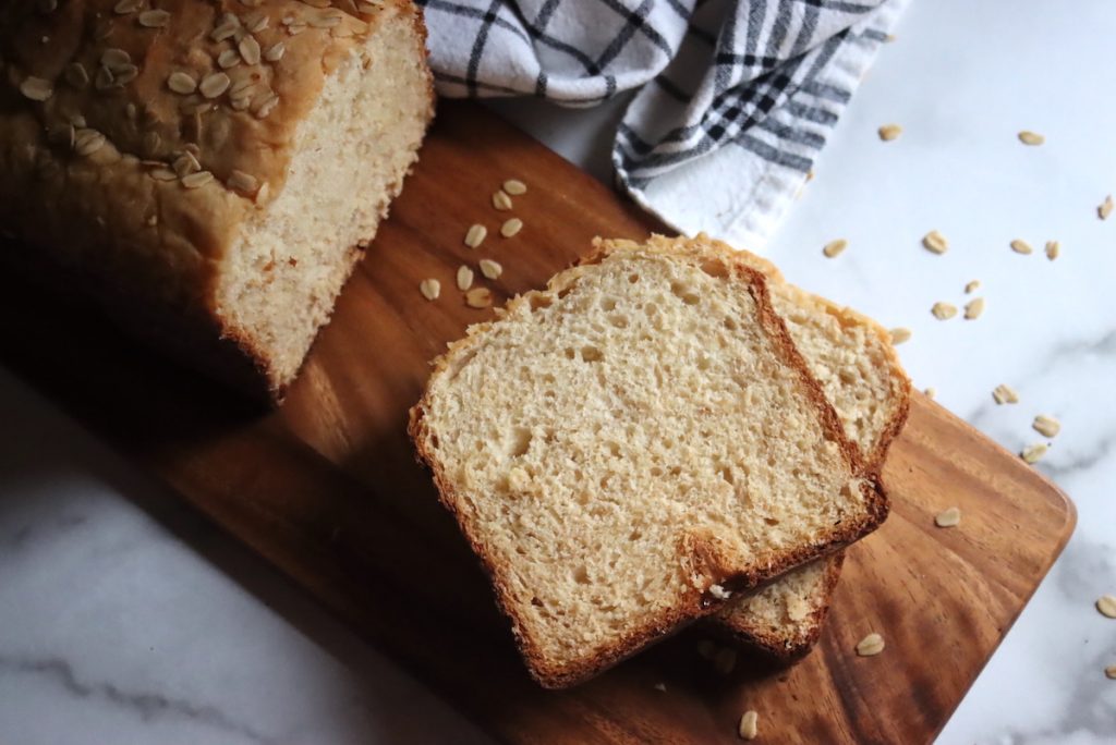 Bread Machine Maple Oatmeal Bread - Adamant Kitchen