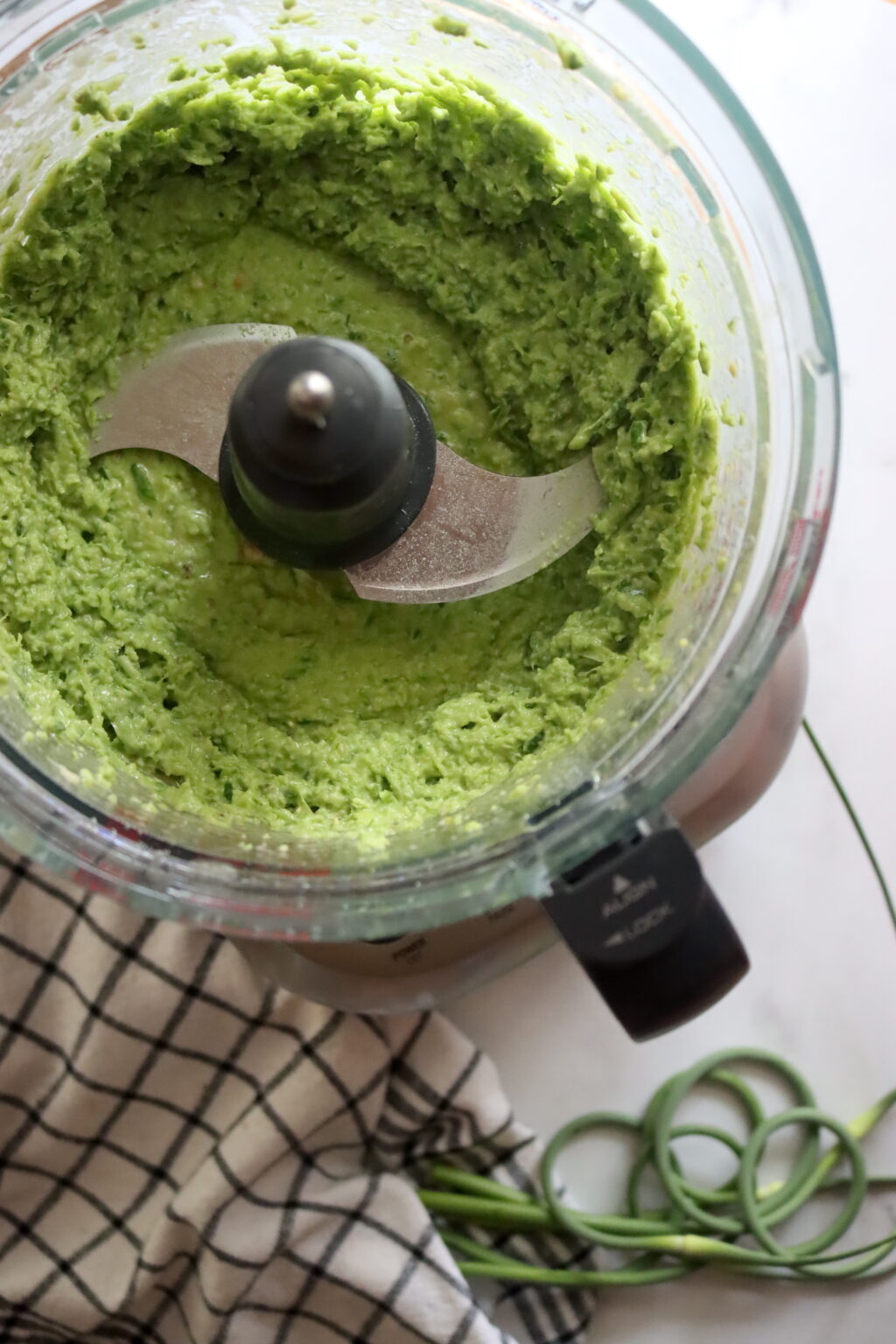 Garlic Scape Pesto - Adamant Kitchen