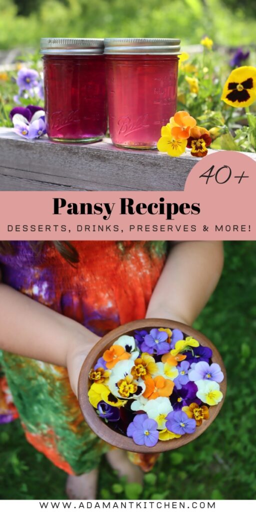 40+ Pansy Recipes (Yes, Pansies are edible!) - Adamant Kitchen